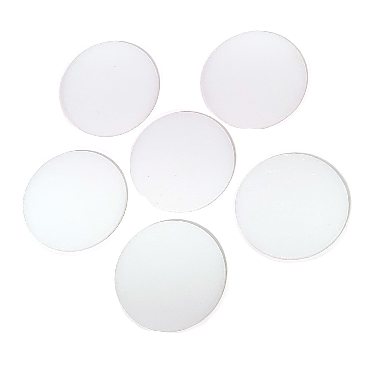 Precut White Fusible Glass Circles, 5 Sizes Available - COE 90 Bullsey ...