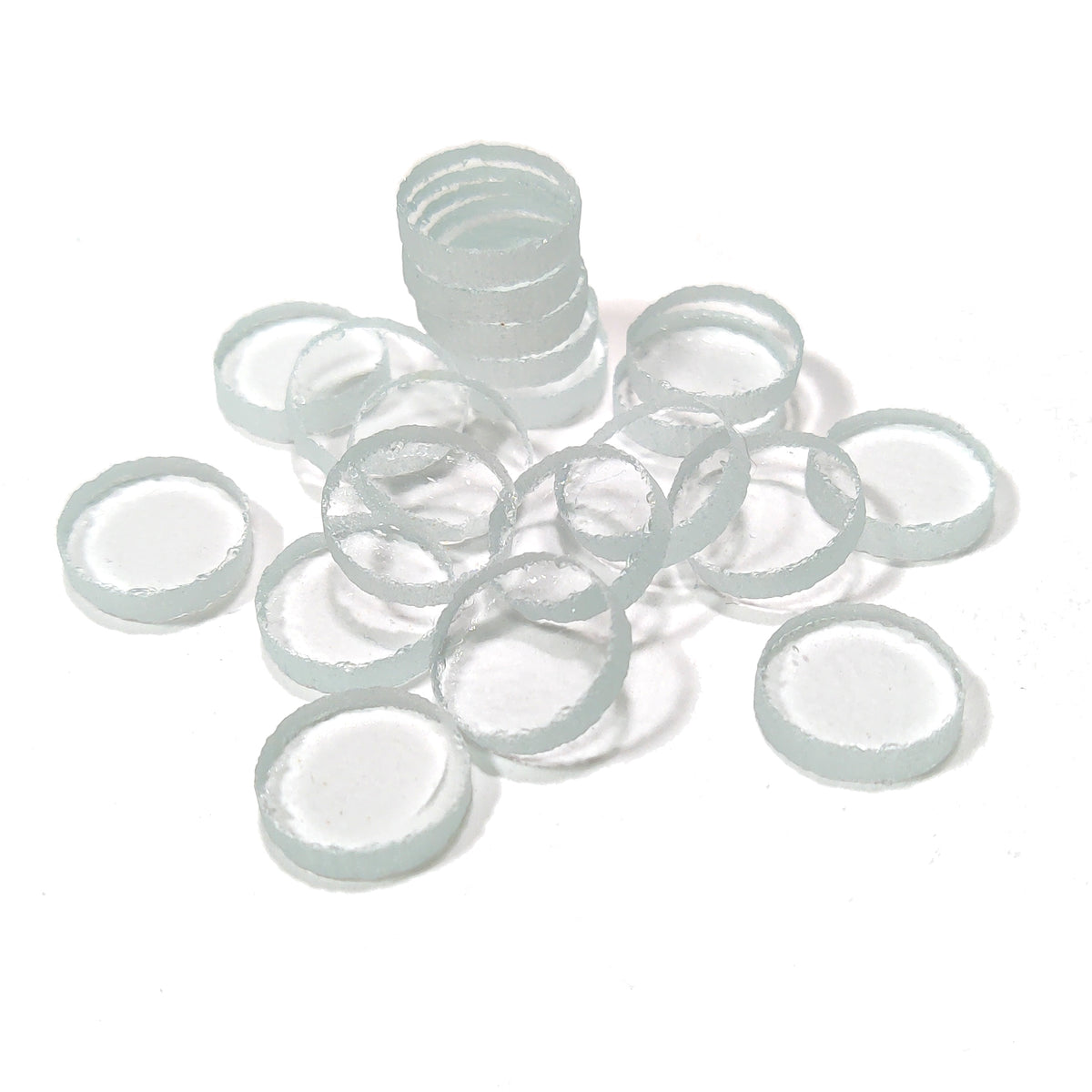 Precut COE 96 Clear Glass Circles – Oceanside Fusible Glass for Kiln ...