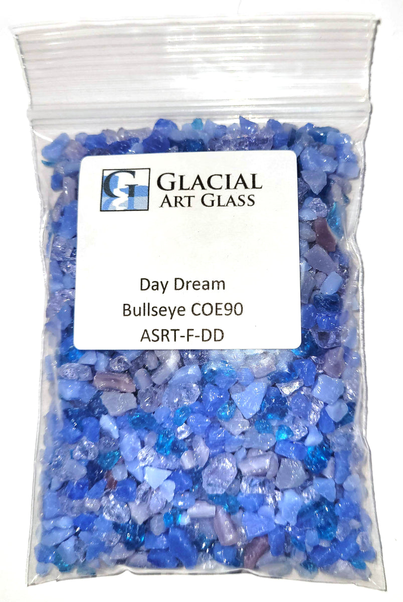 Day Dream Frit Blend Coarse Bullseye Glass COE 90 Fusible – Glacial Art ...