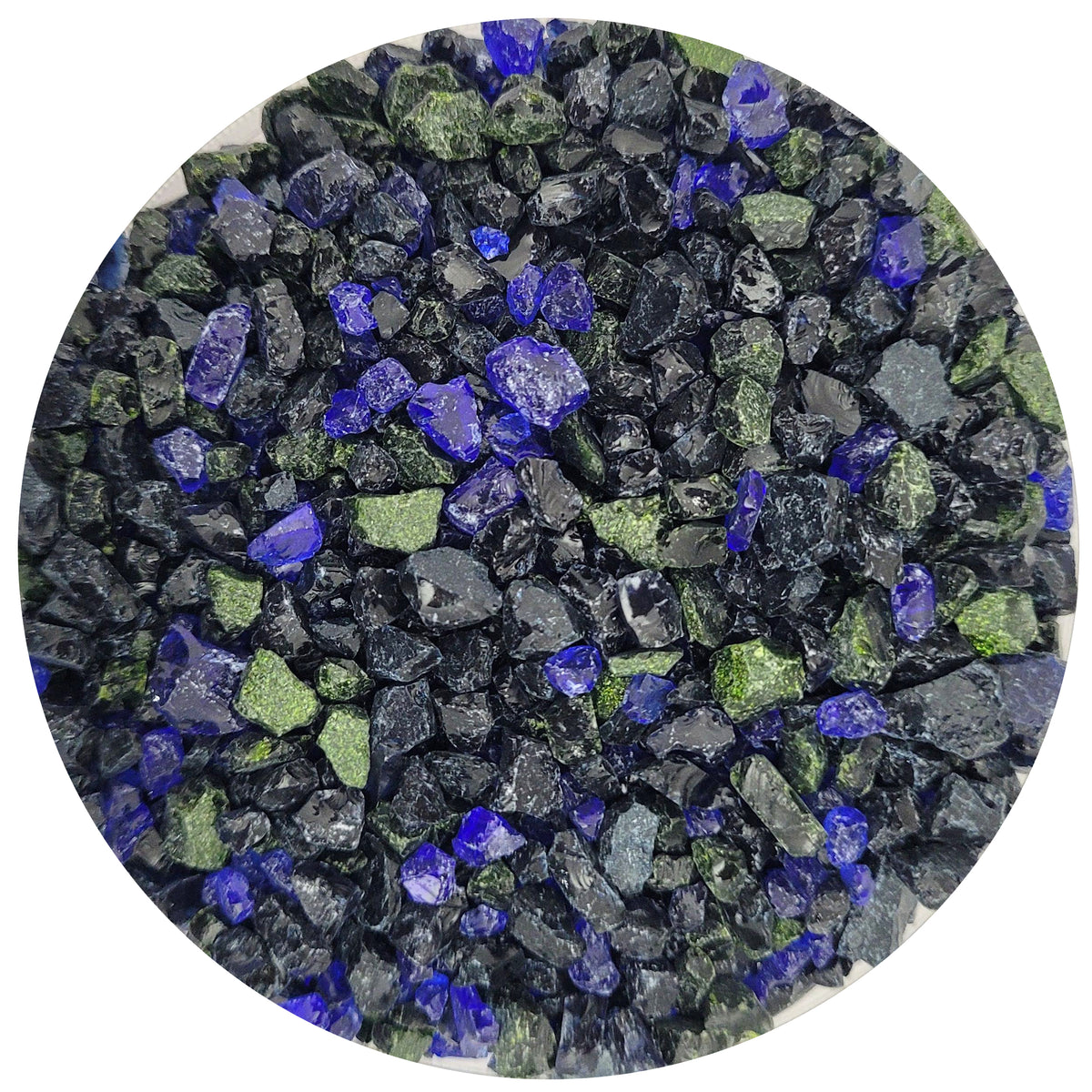 Deep Gemstone Frit Blend Coarse Bullseye Glass COE 90 Fusible – Glacial ...