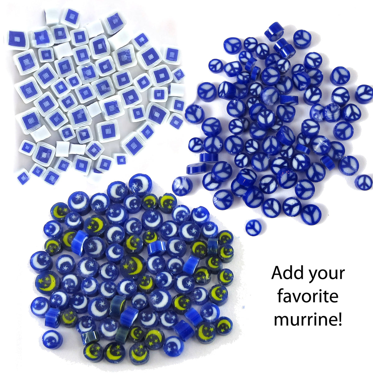 Cool Colors Fusible Glass COE 90 Microwave Kiln Combo Pack - Dots, Str ...