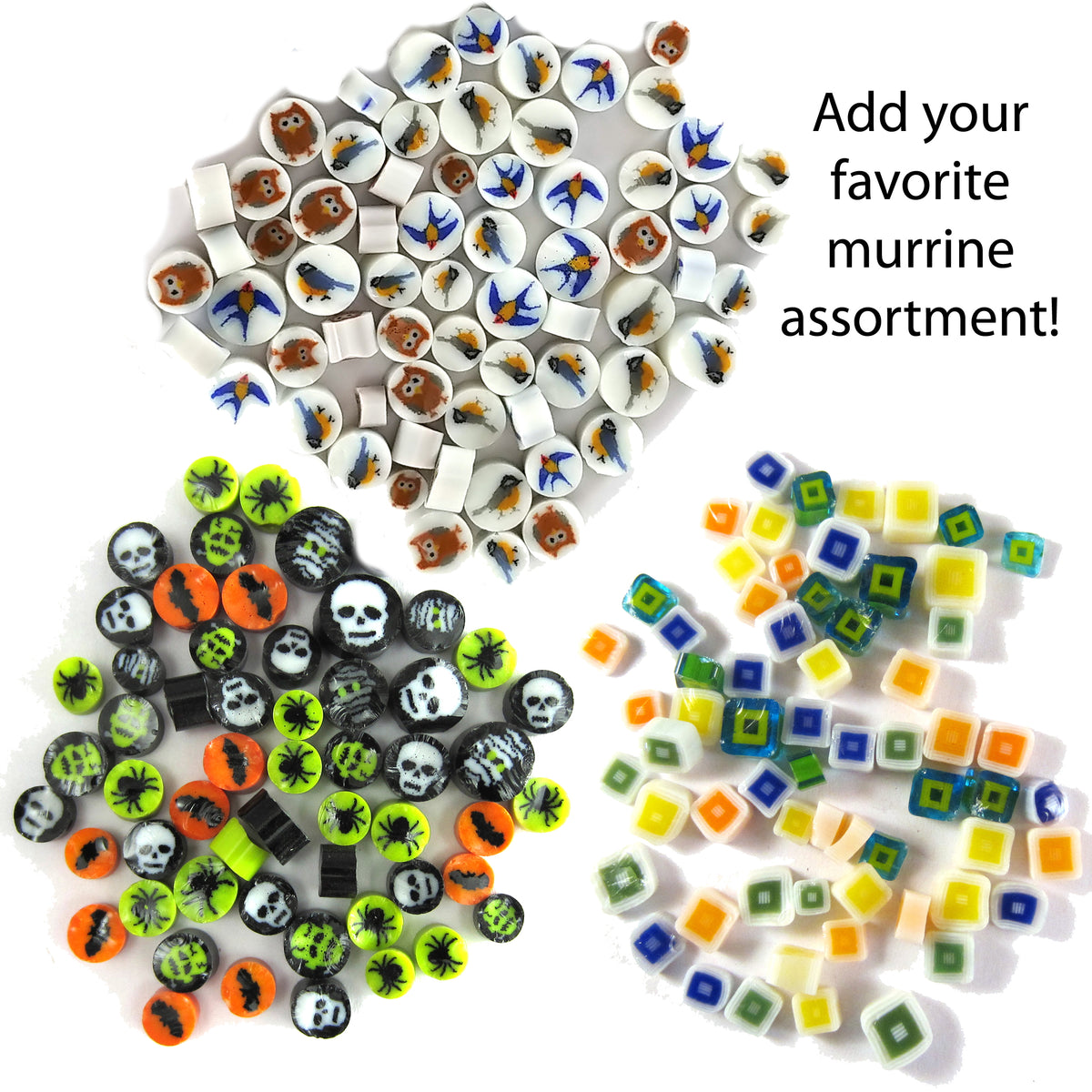 Earth Tone Fusible Glass COE 90 Microwave Kiln Combo Pack - Dots, Stri ...