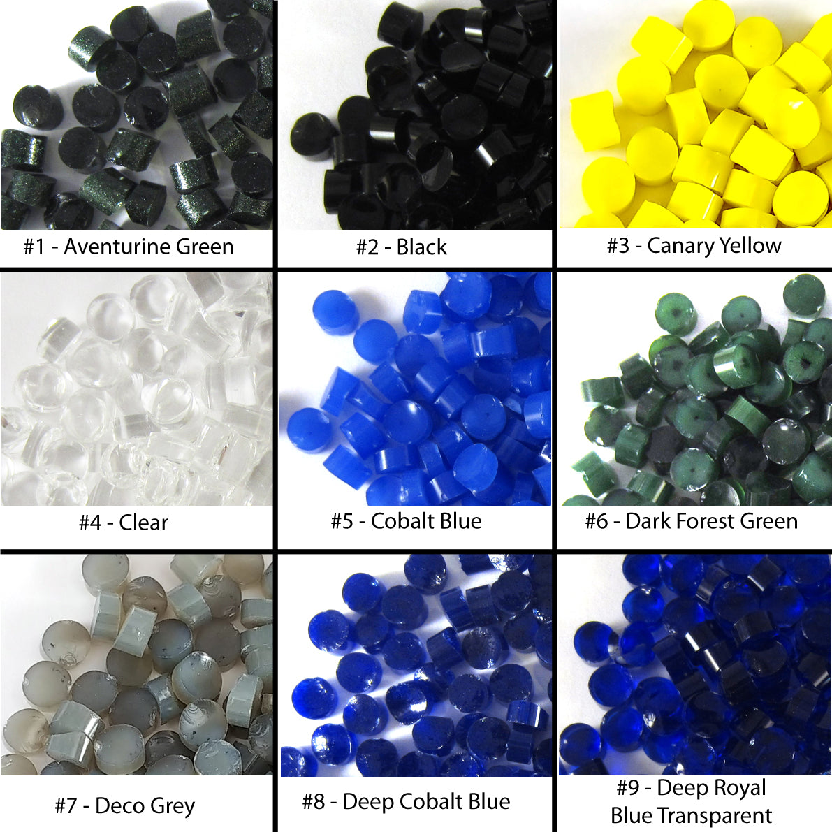 6mm Glass Dots - COE 90 Bullseye Glass - 33 Colors! – Glacial Art Glass