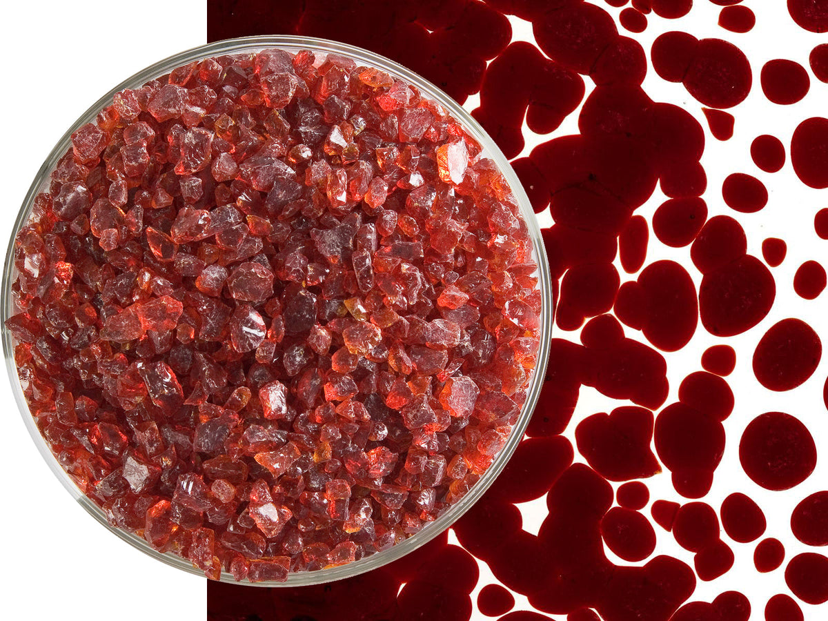 Garnet Red Transparent - Striker - Glass Frit Coarse Bullseye COE 90 F ...