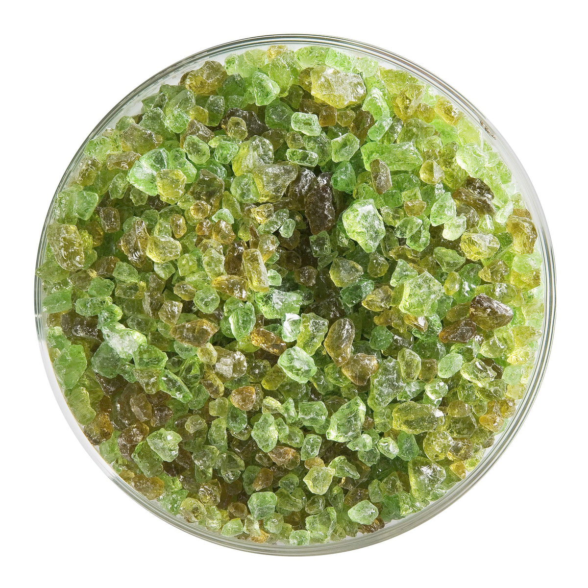 Chartreuse Transparent - Striker - Glass Frit Coarse Bullseye COE 90 F ...