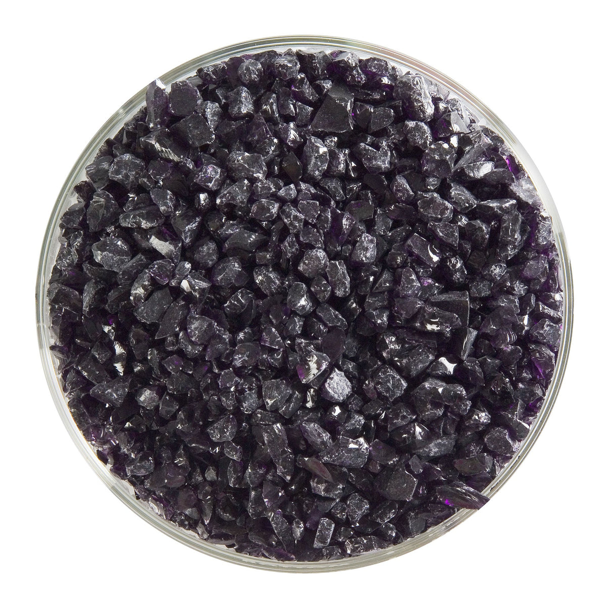 Deep Royal Purple Transparent Glass Frit Coarse Bullseye COE 90 Fusibl ...