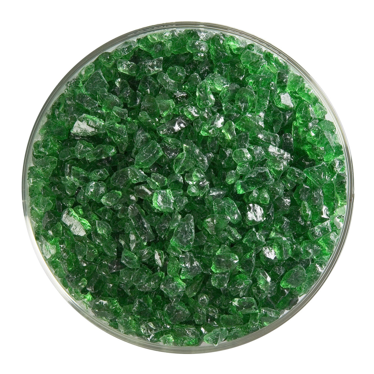 Light Green Transparent Glass Frit Coarse Bullseye COE 90 Fusible ...