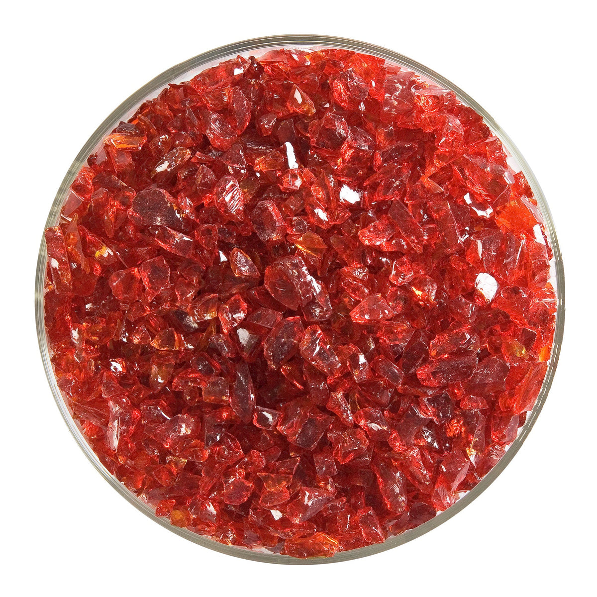 Red Transparent - Striker - Glass Frit Coarse Bullseye COE 90 Fusible ...