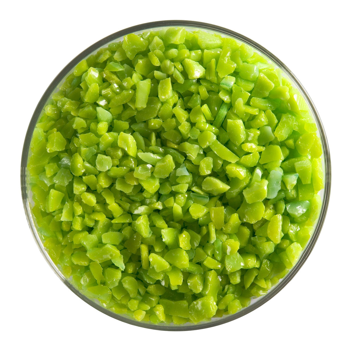 Spring Green Opal Glass Frit Coarse Bullseye COE 90 Fusible – Glacial ...